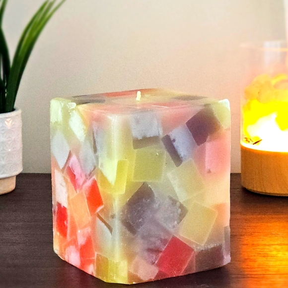 Accents | Vintage Marble Unscented Candle Block 5x4 | Poshmark